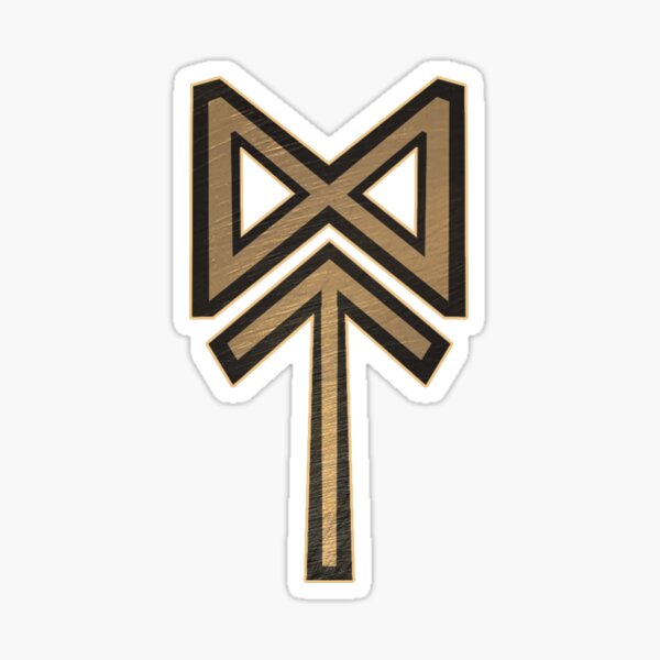 "Golden Rune" Sticker for Sale by Daroun | Redbubble