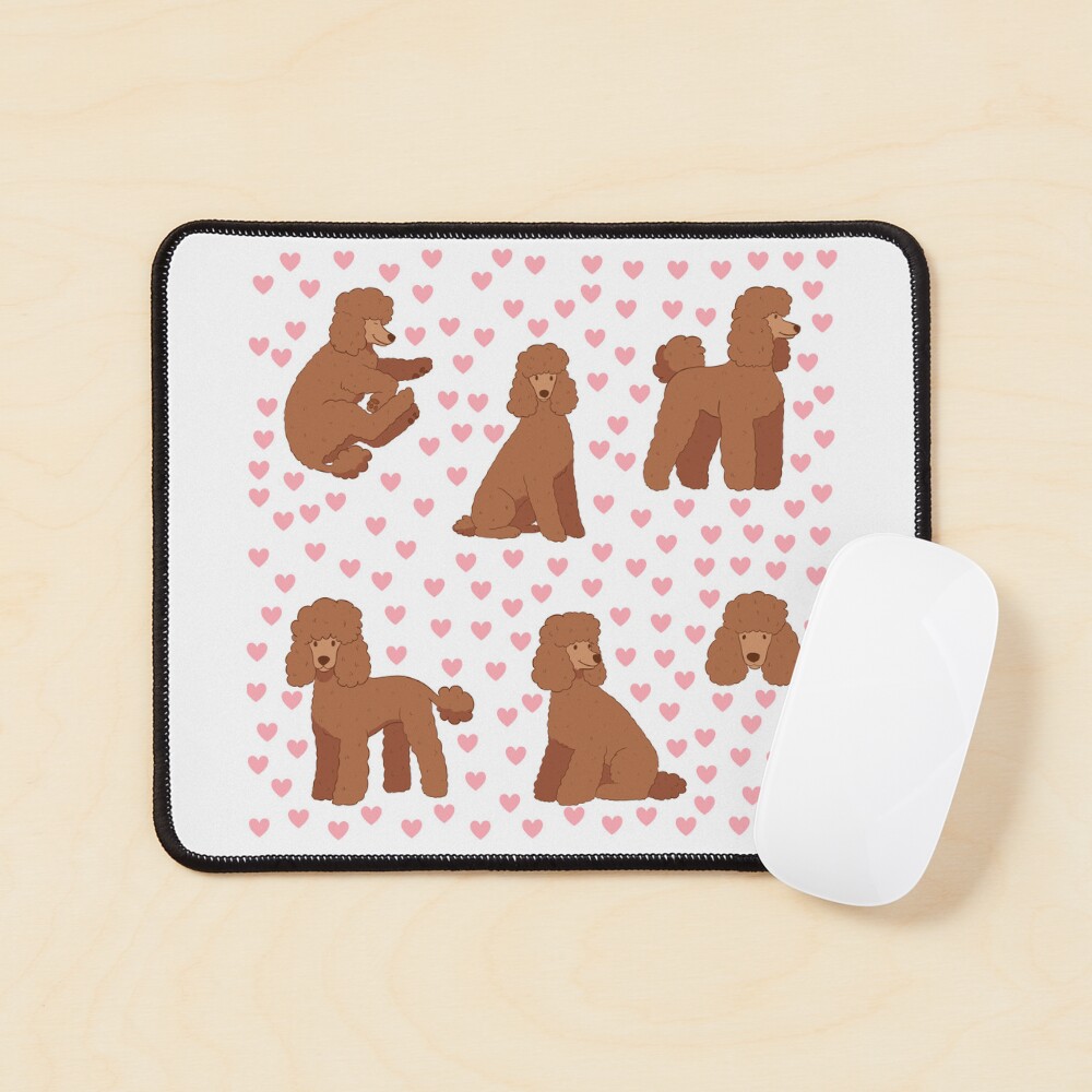 "Cute red poodle pack" Sticker for Sale by Yaragold | Redbubble
