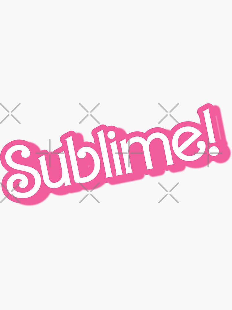 "Sublime!" Sticker for Sale by InnaPo ⭐⭐⭐⭐⭐ | Redbubble