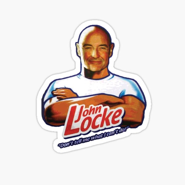 "John Locke Lost Don't tell me what I can't do " Sticker for Sale by ...