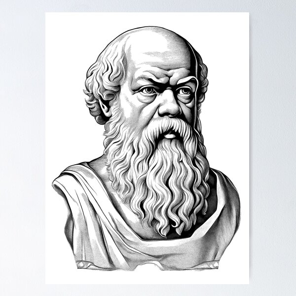 "Socrates Greek philosopher" Poster for Sale by NTGUILTY | Redbubble