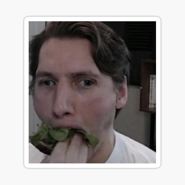 "Jerma Eating Lettuce" Sticker for Sale by Fingus11 | Redbubble