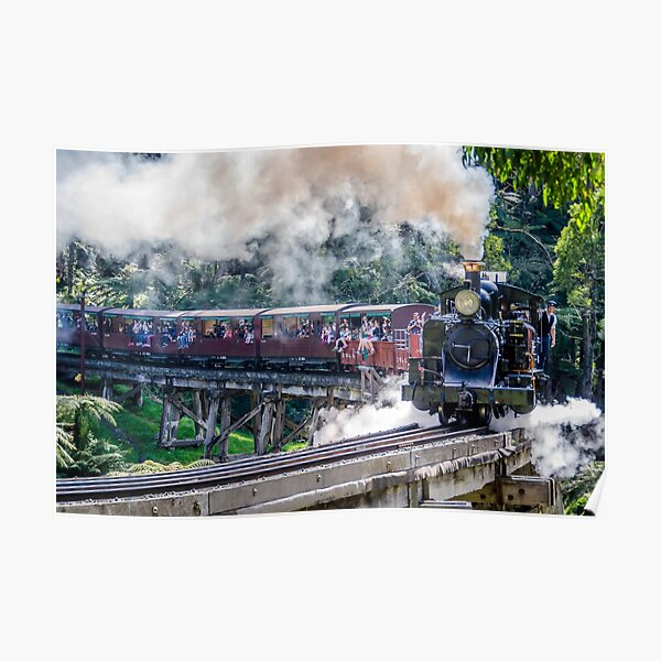 "Puffing Billy Railway" Poster by houseofgolden | Redbubble