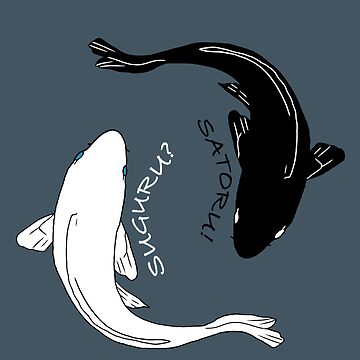 "Gojou Satoru and Getou Suguru Koi Fishes" Sticker for Sale by ...