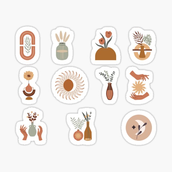 "Aesthetic elements" Sticker for Sale by BookishSpace1 | Redbubble