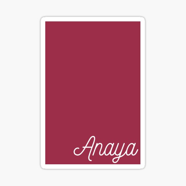 "Anaya" Sticker for Sale by NikitaSD | Redbubble