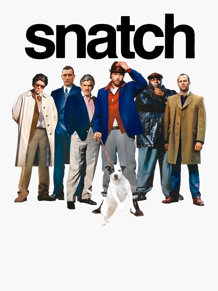 "Snatch Movie Vector Basic Novelty Tees" Sticker for Sale by ...
