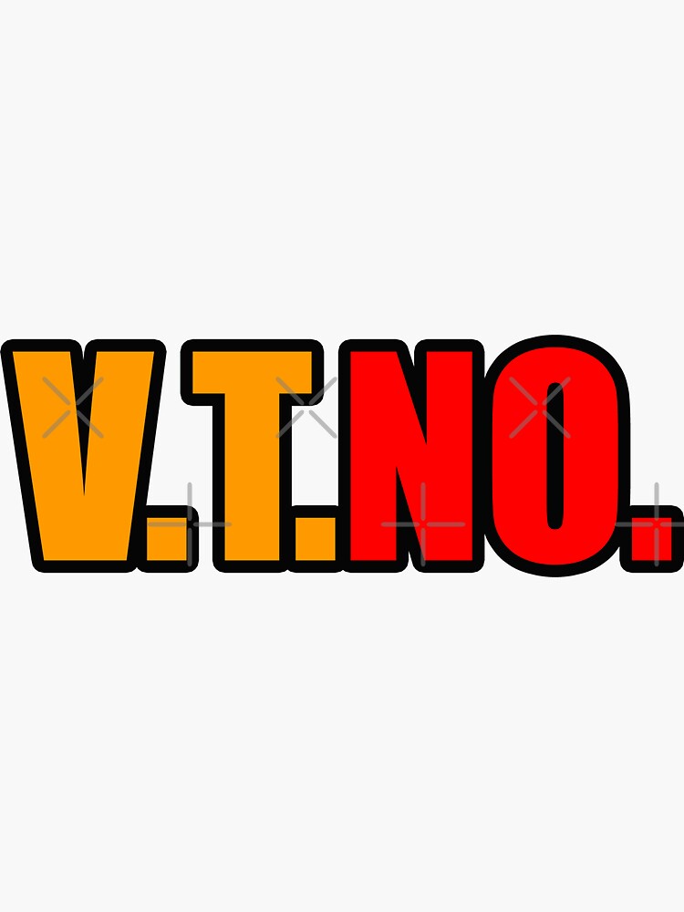 "VT No VTO" Sticker for Sale by wrestletoys | Redbubble