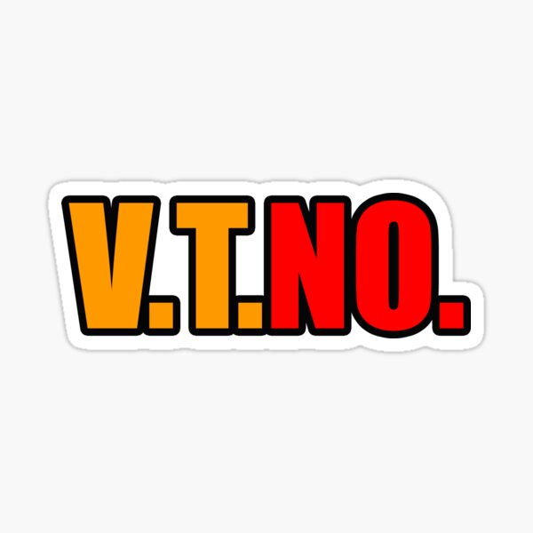 "VT No VTO" Sticker for Sale by wrestletoys | Redbubble
