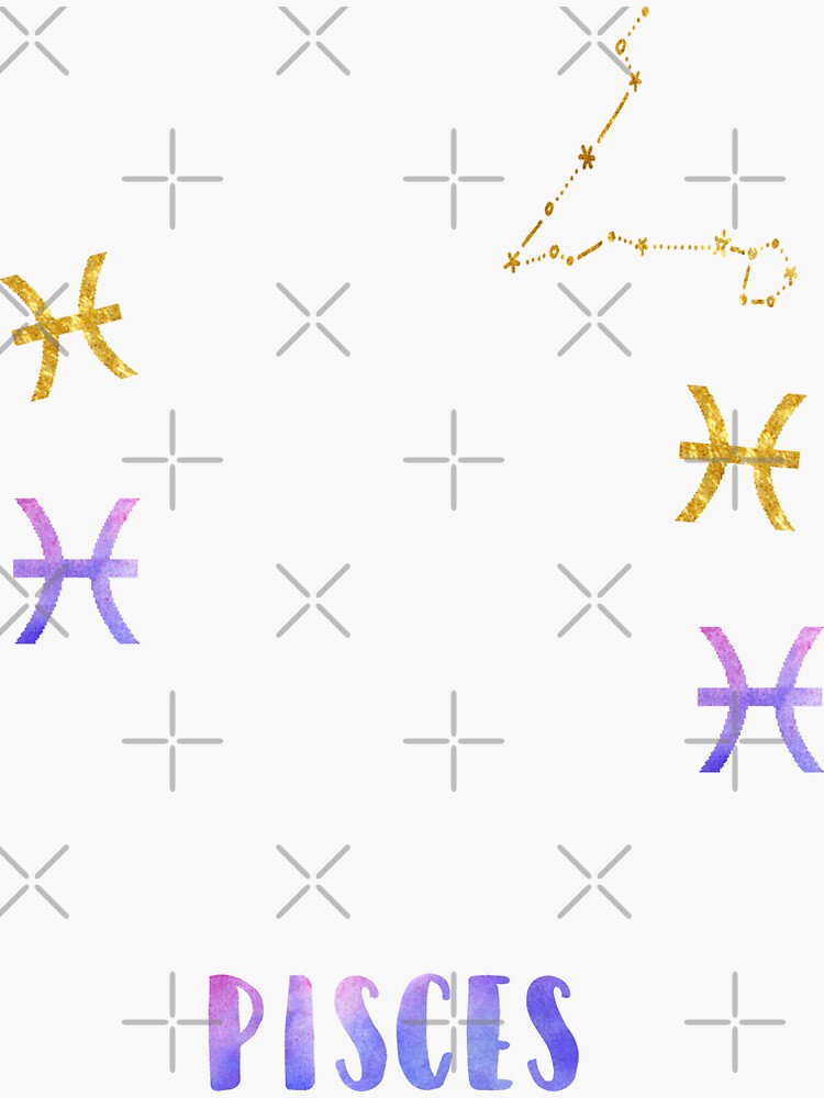 "Pisces sticker set" Sticker by mothernatural | Redbubble