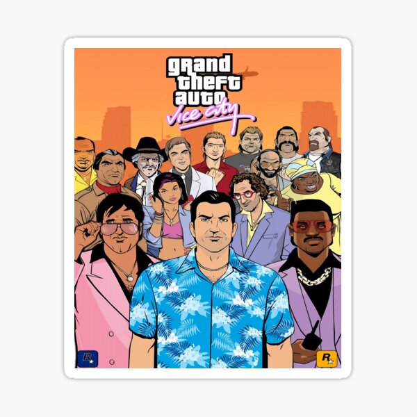 "Game - Grand Theft Auto" Sticker for Sale by mattilynn | Redbubble