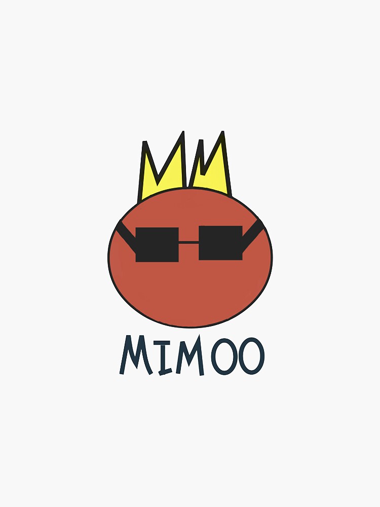 "mimoo" Sticker by DesignByHong | Redbubble