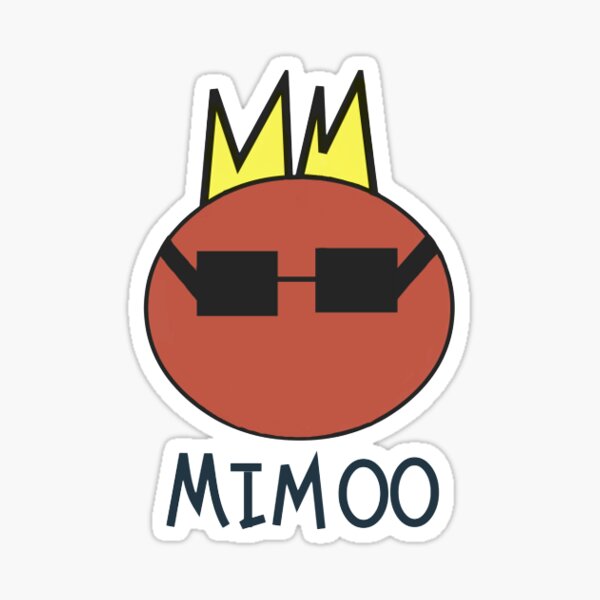 "mimoo" Sticker by DesignByHong | Redbubble