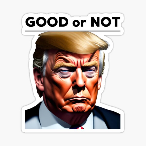 "Donald Trump with questionable facial expression" Sticker by ...