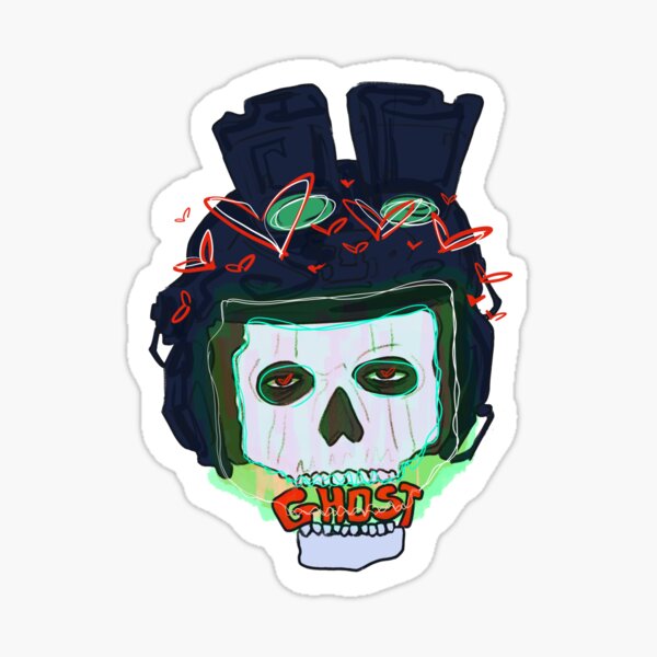 "Simon Ghost Riley " Sticker for Sale by kakooli | Redbubble