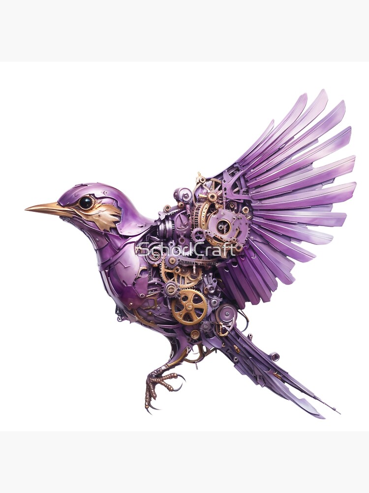 "Steampunk Bird made of Clockwork Gears" Poster for Sale by SchorlCraft ...