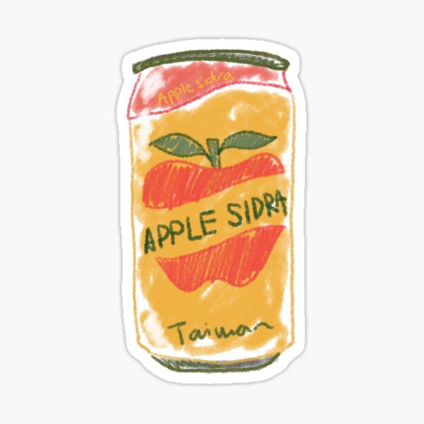 "Apple Sidra Crayon Style (Large)" Sticker for Sale by Claireychen ...
