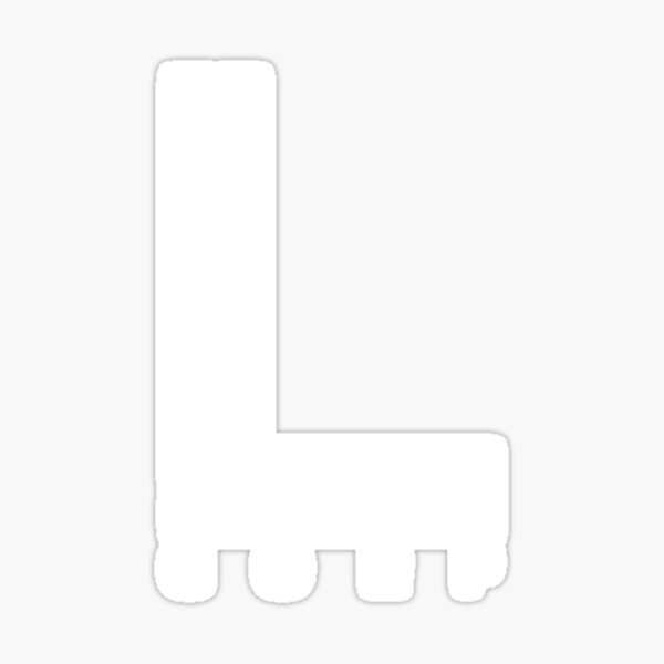 "L Corp (White)" Sticker for Sale by laize | Redbubble