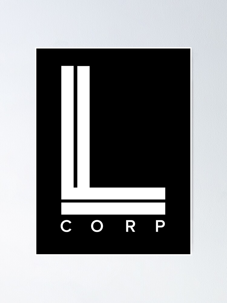 "L Corp (White)" Poster for Sale by laize | Redbubble