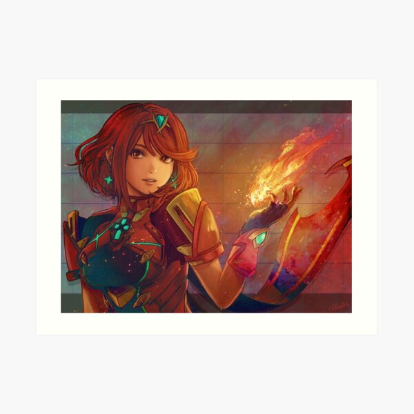 "Xenoblade 2 - Pyra/Homura" Art Print by Dice9633 | Redbubble
