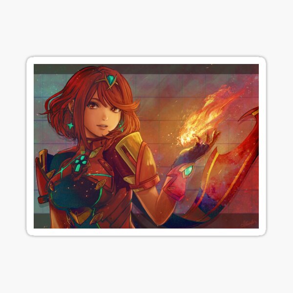 "Xenoblade 2 - Pyra/Homura" Sticker for Sale by Dice9633 | Redbubble