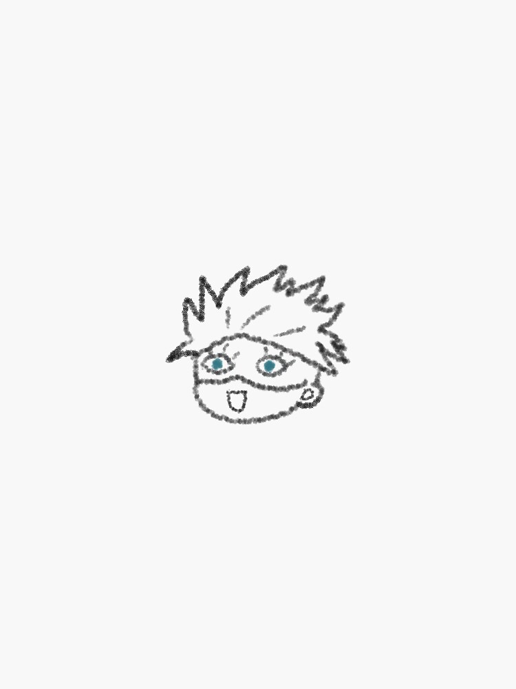 "crayon gojo satoru JJK" Sticker for Sale by Claireychen | Redbubble