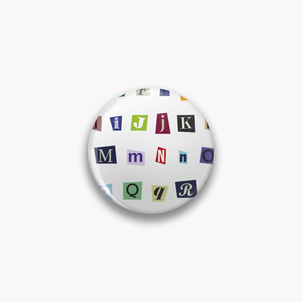 "magazine letters " Sticker for Sale by DesignByAciam | Redbubble