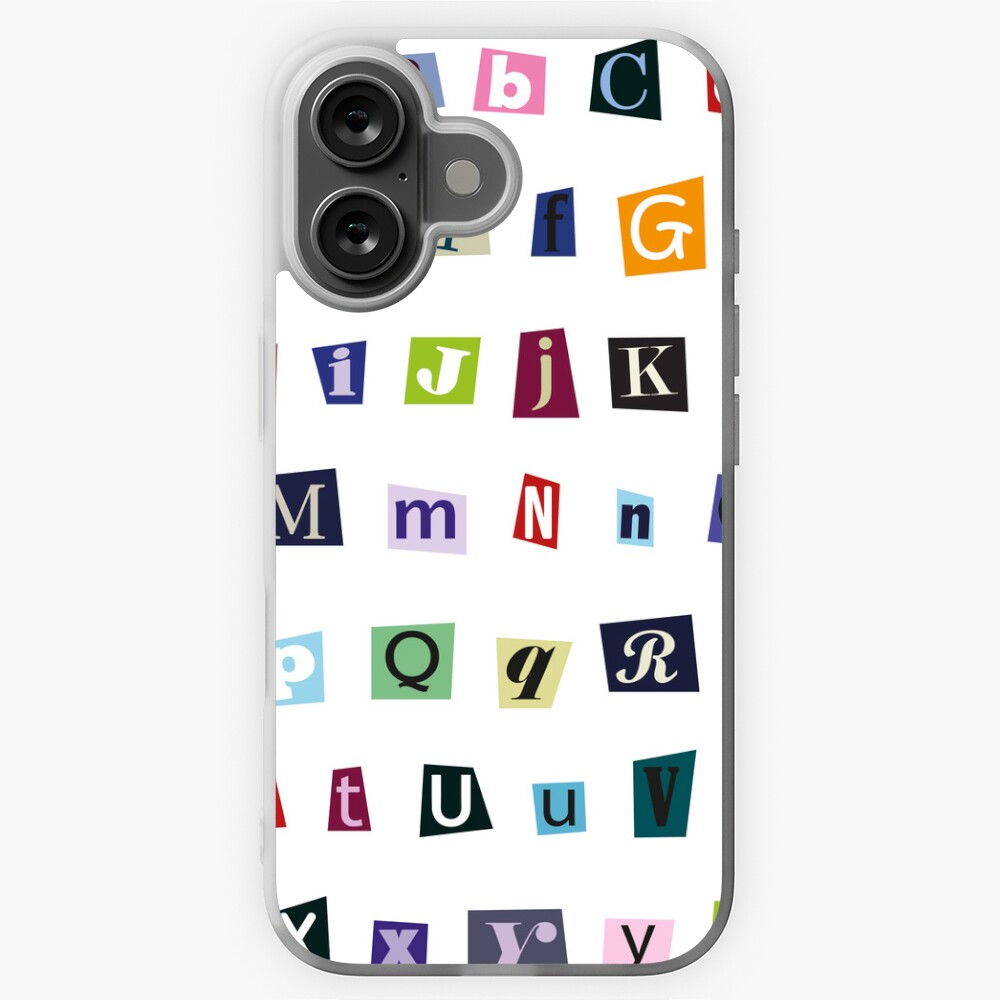 "magazine letters " Sticker for Sale by DesignByAciam | Redbubble