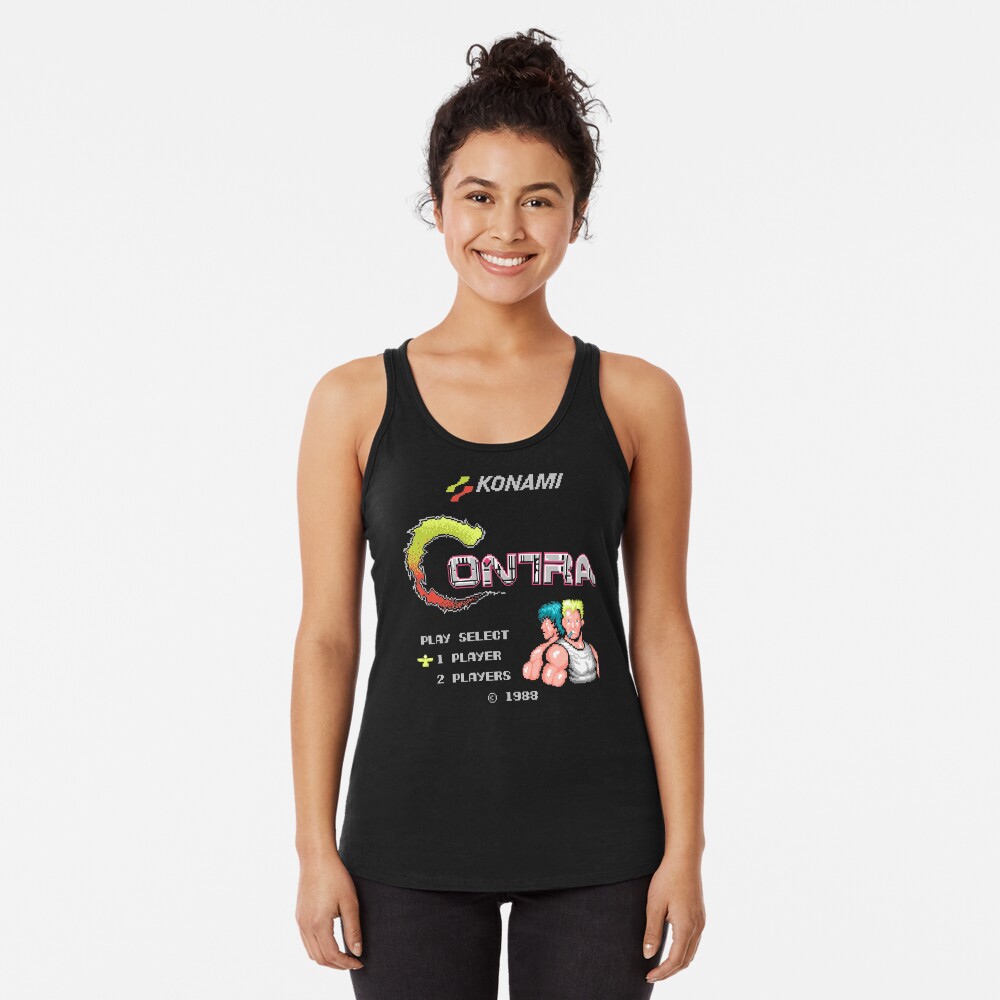 "Contra Vintage Title Screen by PixelRetro" Sticker for Sale by ...