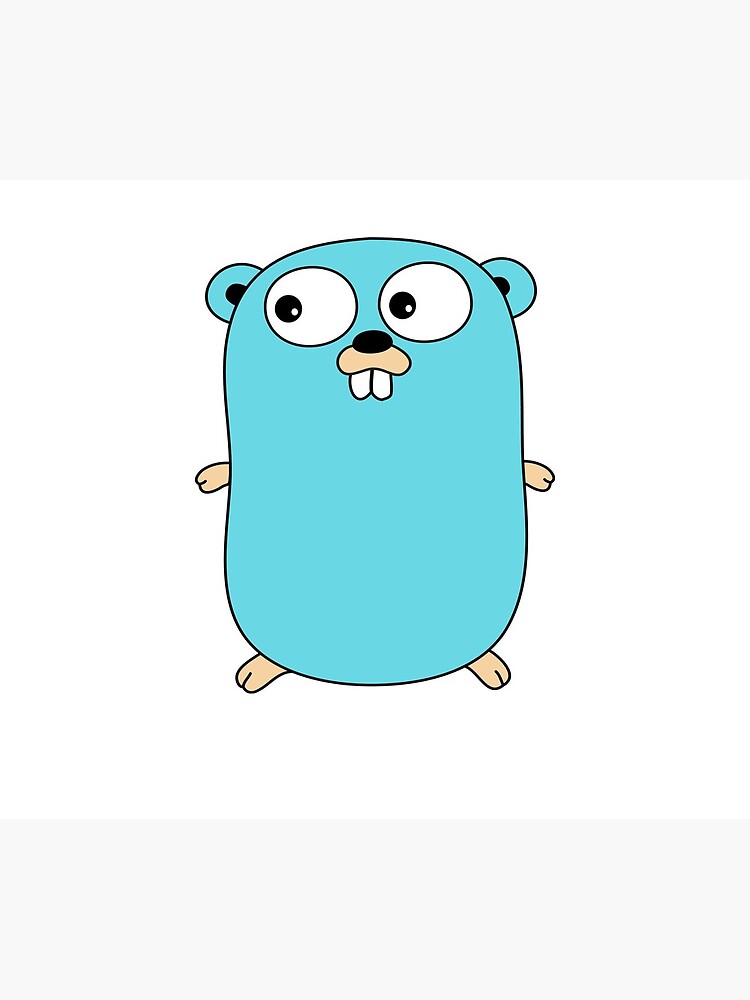 "Go Golang Blue Logo Mascot Gopher T-Shirt " Travel Coffee Mug for Sale ...