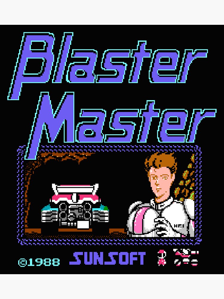 "Blaster Master - 8-Bit Title by PixelRetro" Sticker for Sale by ...