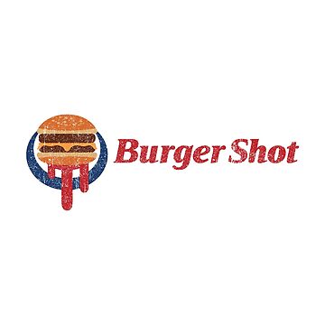 "Burger Shot (Variant)" Sticker for Sale by huckblade | Redbubble
