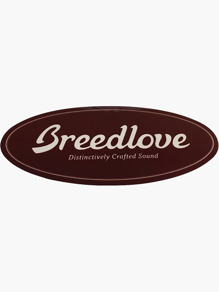 "Breedlove Guitars" Sticker by ChandlerVachon | Redbubble