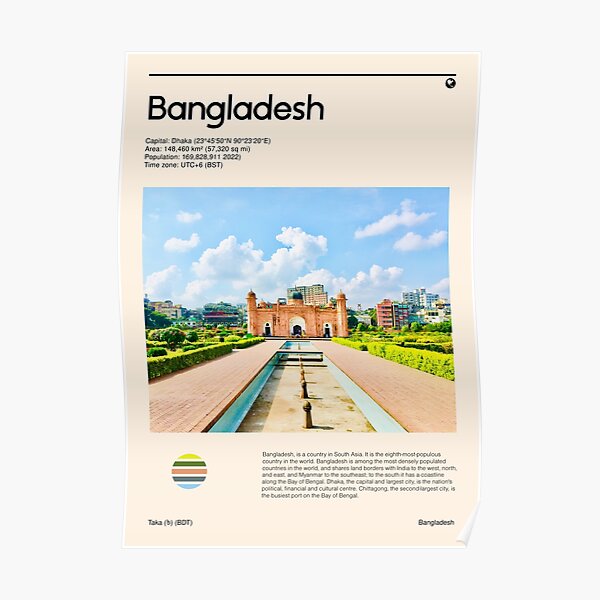 "Visit Bangladesh (Travel poster)" Poster for Sale by RabbitK | Redbubble