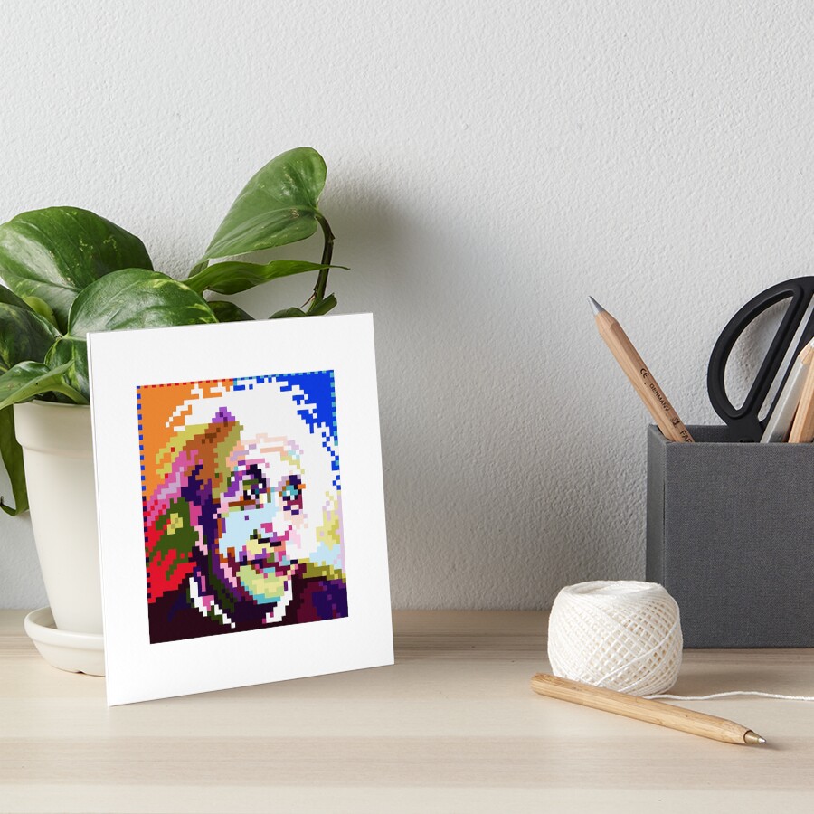 "Albert Einstein in Pixel Art Style" Galeriedruck von day4rt | Redbubble