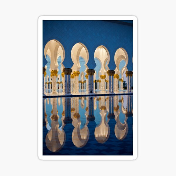 "Sheikh Zayed White Mosque" Sticker for Sale by dvoevnore | Redbubble