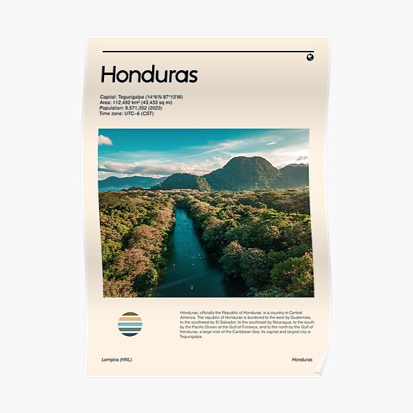 "Visit Honduras (Travel poster)" Poster for Sale by RabbitK | Redbubble