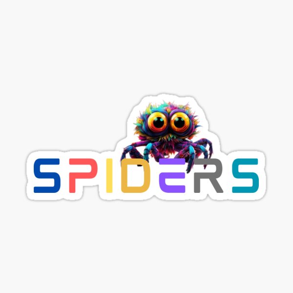 "Spider Spiders Halloween Celebration" Sticker for Sale by PomskysRus ...