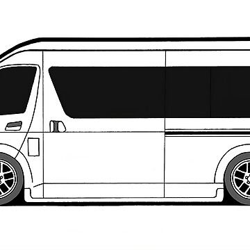 "KDH van ILLUSTRATIONS" Sticker for Sale by Vehiclestore | Redbubble