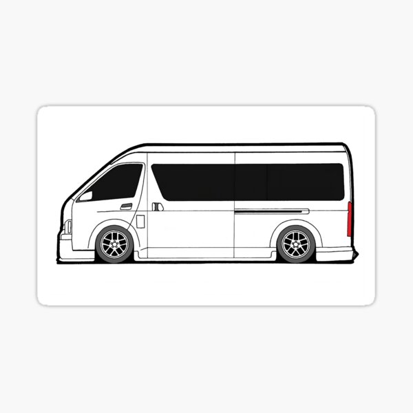 "KDH van ILLUSTRATIONS" Sticker for Sale by Vehiclestore | Redbubble