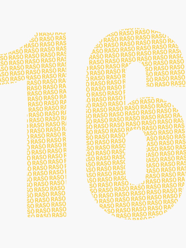 "Hayley Raso - No 16" Sticker for Sale by ducreation | Redbubble