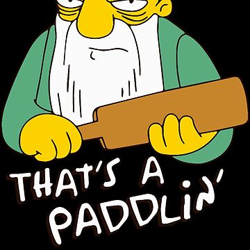 "That's a Paddlin'" Sticker for Sale by BernardKertzma | Redbubble