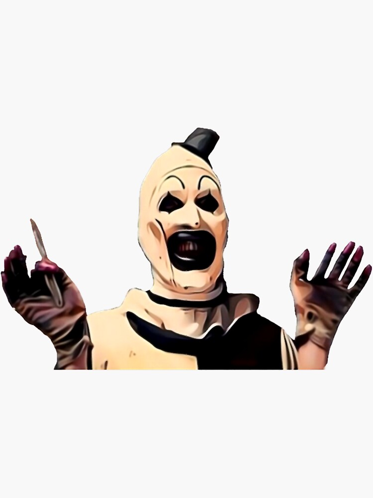 "Art the clown " Sticker for Sale by RudranshAli | Redbubble