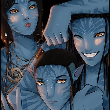 "Lo'ak, Neteyam and Kiri" Sticker for Sale by MeadowsBennet | Redbubble