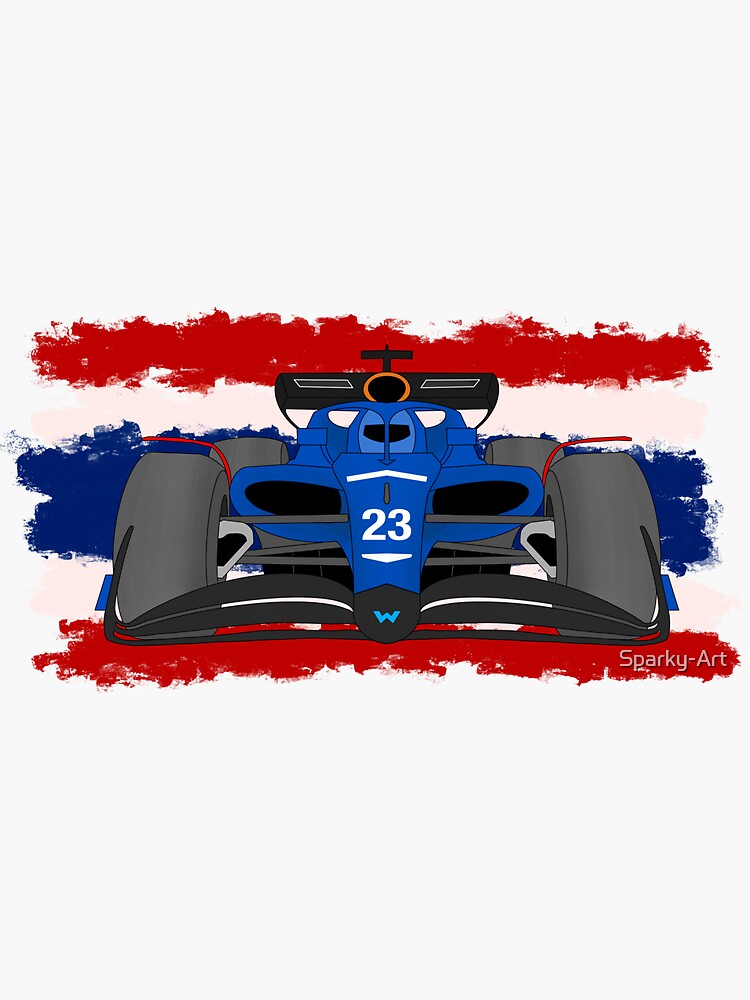 "Alex Albon #23 Formula One Car Paint Graphic" Sticker for Sale by ...