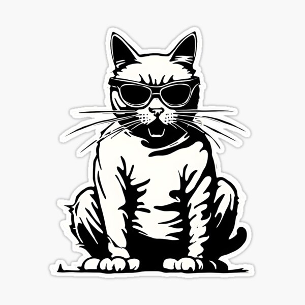Cool Cat Stencil