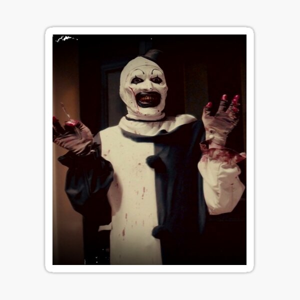 "Terrifier movie horror art the clown" Sticker for Sale by RudranshAli ...
