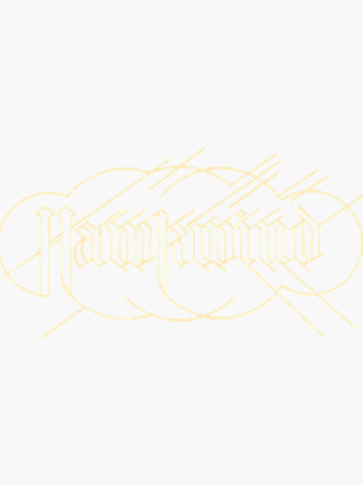 "Hawkwind Logo " Sticker for Sale by Kiasuchiku | Redbubble