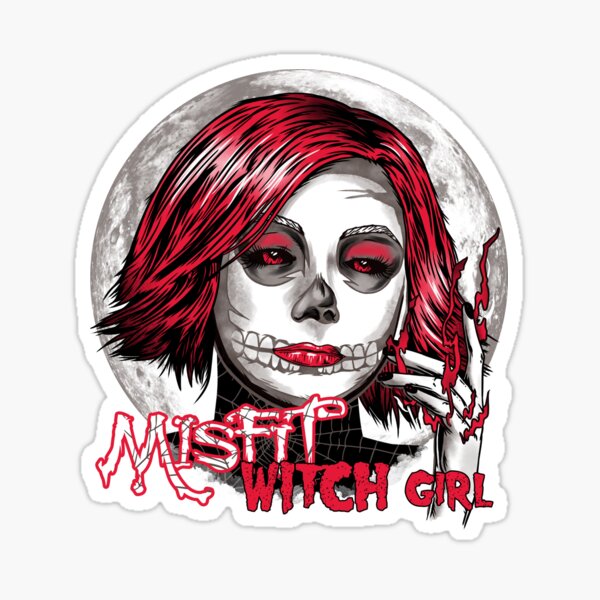 "Witch Girl" Sticker by MitchLudwig | Redbubble