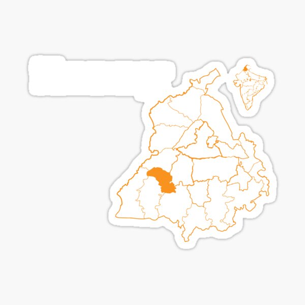 "Punjab Faridkot District" Sticker by inkstyl | Redbubble